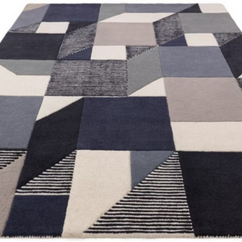HAND-TUFTED MODERN DESIGN RUG, SOFT & DURABLE 100% WOOL CARPET ...