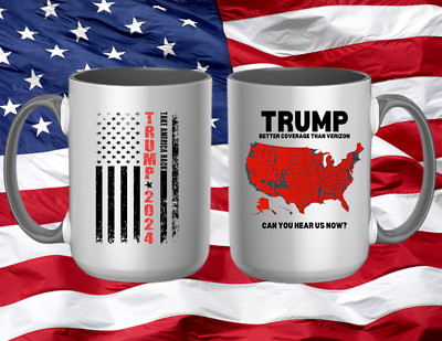 TRUMP VERIZON COVERAGE TRUMP 2024 15 OZ COFFEE MUG | eBay