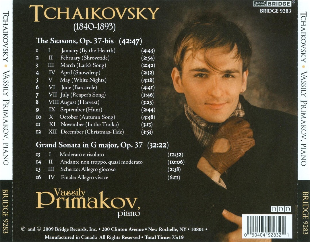 VASSILY PRIMAKOV TCHAIKOVSKY: THE SEASONS; GRAND SONATA NEW CD ...