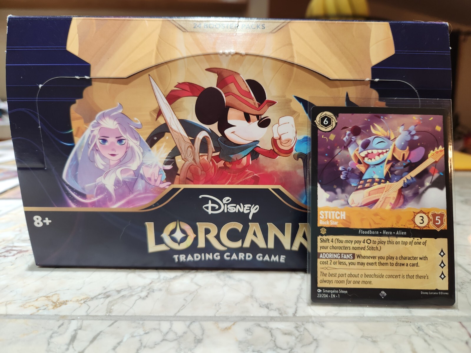 Disney Lorcana Stitch Rock Star 23/204. Super Rare. Mint/NM. Pack Fresh ...