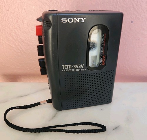 Sony TCM-353V Portable Cassette-Corder Recorder/Player *Tested ...