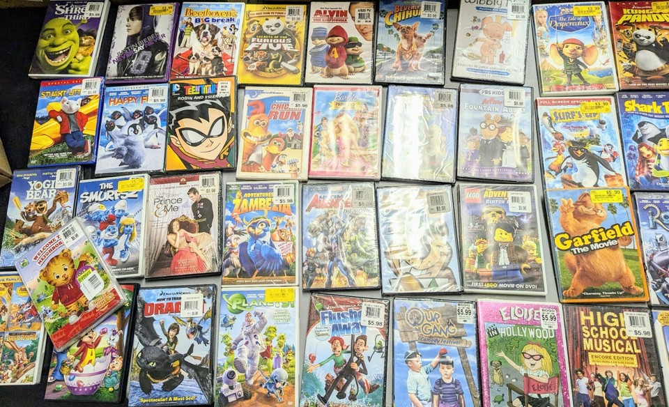 Wholesale Kids DVD Lot 100 QTY Count Used Movies | eBay