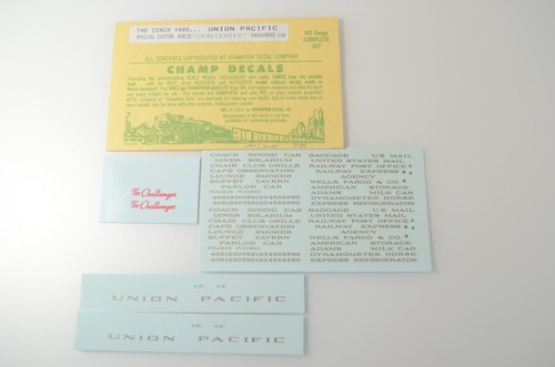 Champ The Coach Yard HO Union Pacific Challenger Passenger Car Custom ...
