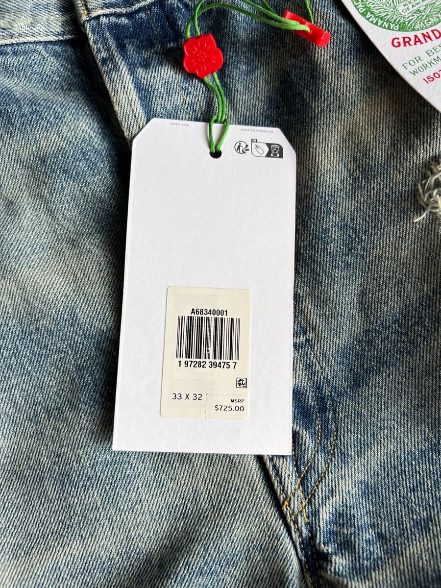 Levi's x KENZO 1933 501 Denim Jeans - Size 33x32 - Blue Levi's x KENZO 1933 501 Denim Jeans - Size 33x32 - Blue