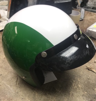 VCAN V-CAN V500 3/4 Open Face Helmet Gloss Italian Style Size Small | eBay