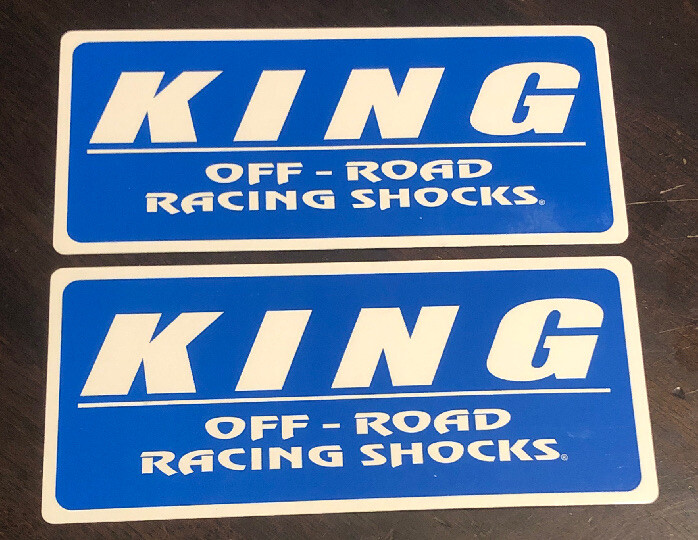 2 KING OFF ROAD RACING SHOCKS DECALS STICKERS 2.25X5” outland utv ...