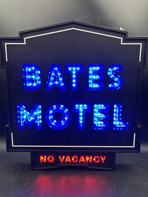 Bates Motel No Vacancy LED Neon Sign Halloween Decor Rare New 2024 ...