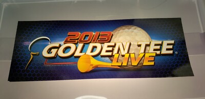Golden Tee Live 2013 Video Arcade Game Translite Marquee, Atlanta (#302 ...