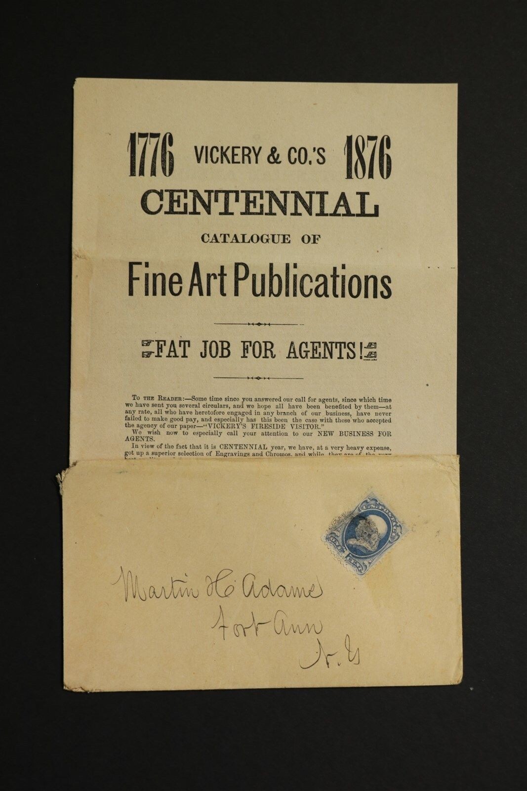 Maine: Augusta 1876 Vickery Fine Art Publishing Advertising Papers ...