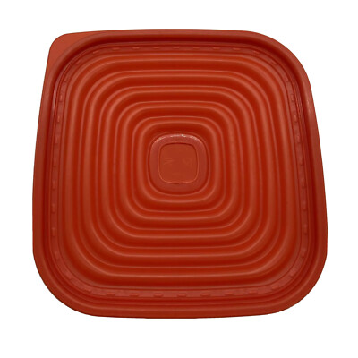 Tupperware Replacement Lid 5873B Stuffable Square Orange | eBay