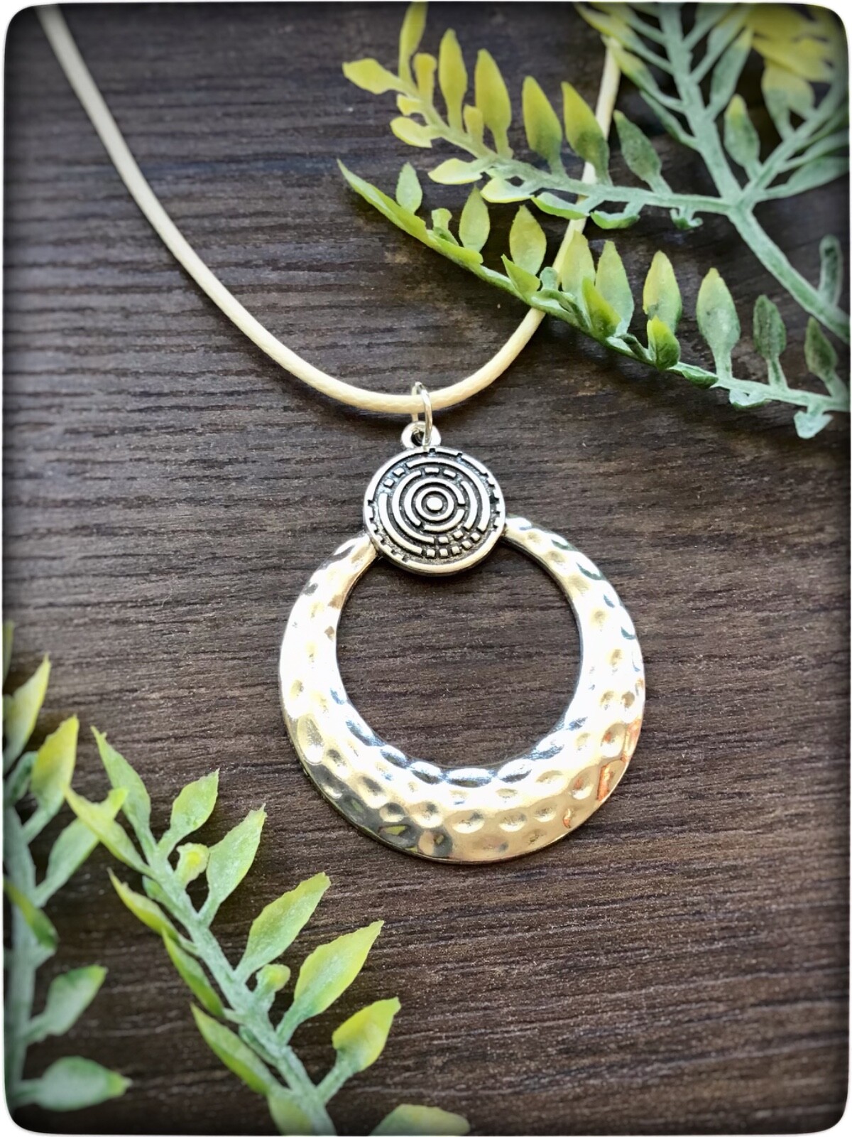 NEW Silver Colour Boho Bohemian Roman Saxon Viking Ancient Cream Cord ...