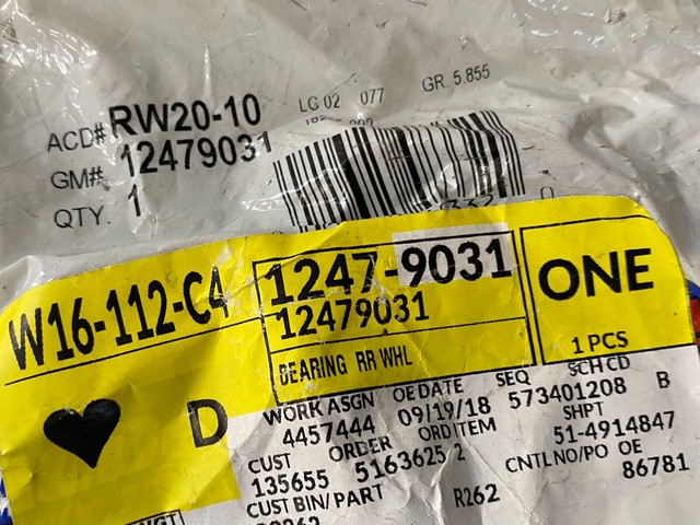 GM OEM Rear Axle-shaft Bearings 12479031 for sale online | eBay