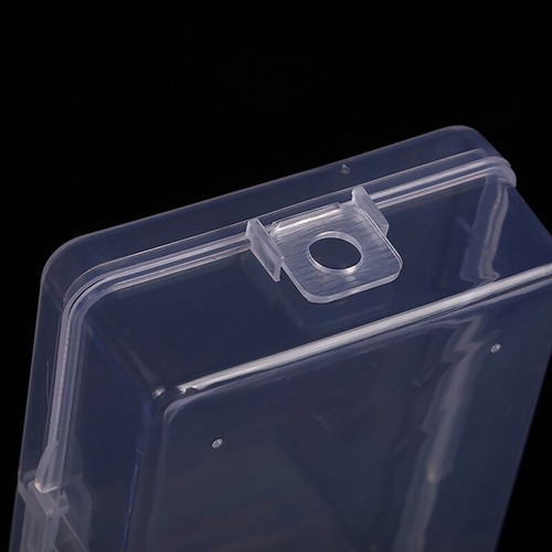 Plastic Transparent Storage Box Square Small Items Case Packing Boxes ...