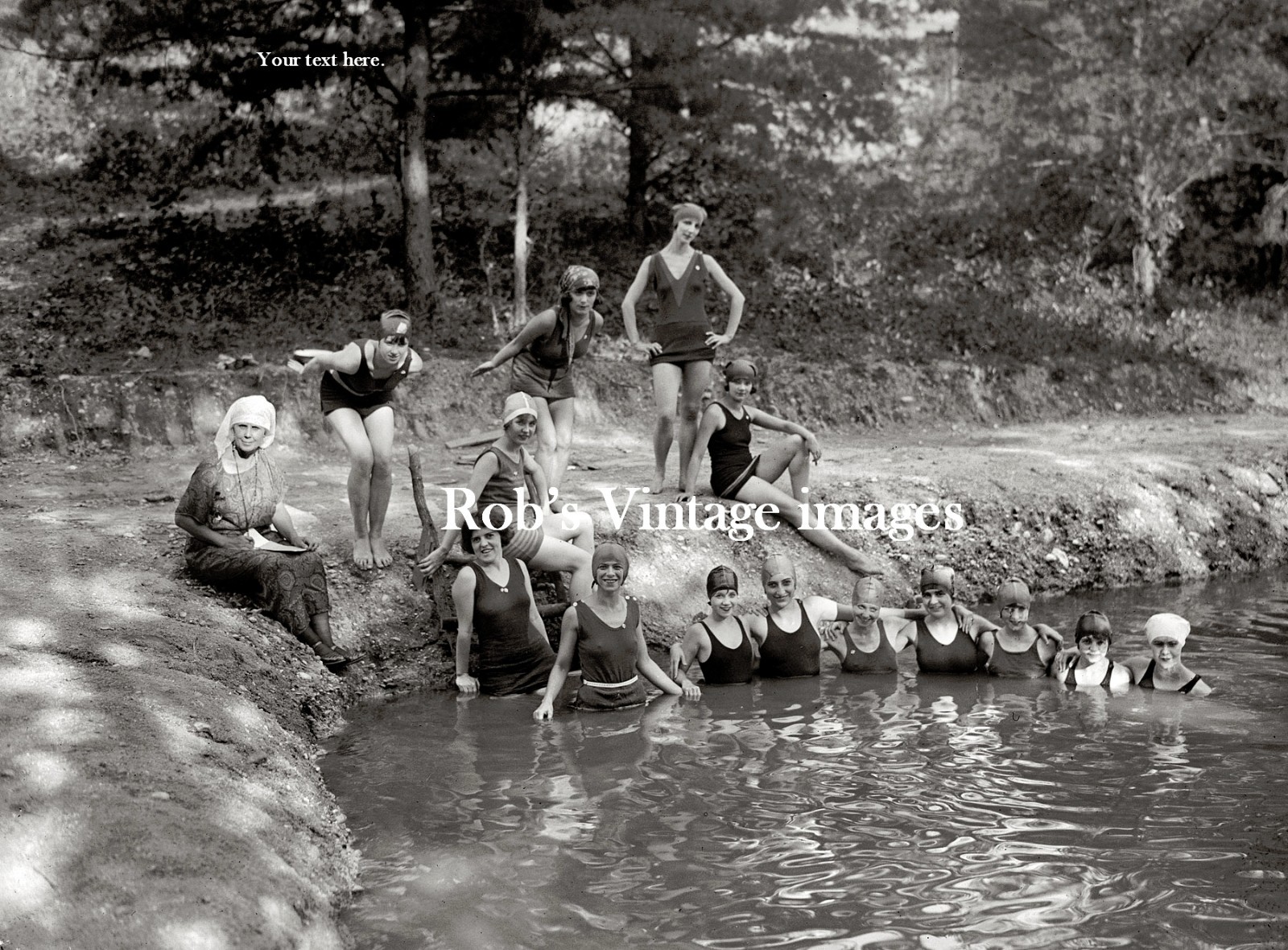 Vintage Flapper College 1920s Women Swimsuits Photo Flappers Jazz ...