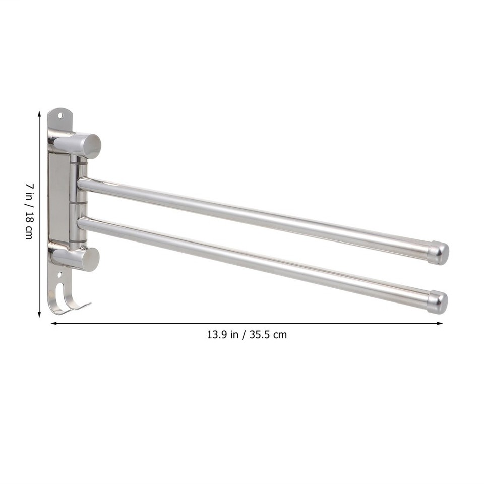 Freestanding Towel Holder Stainless Steel Punch-free Rack Organizer ...