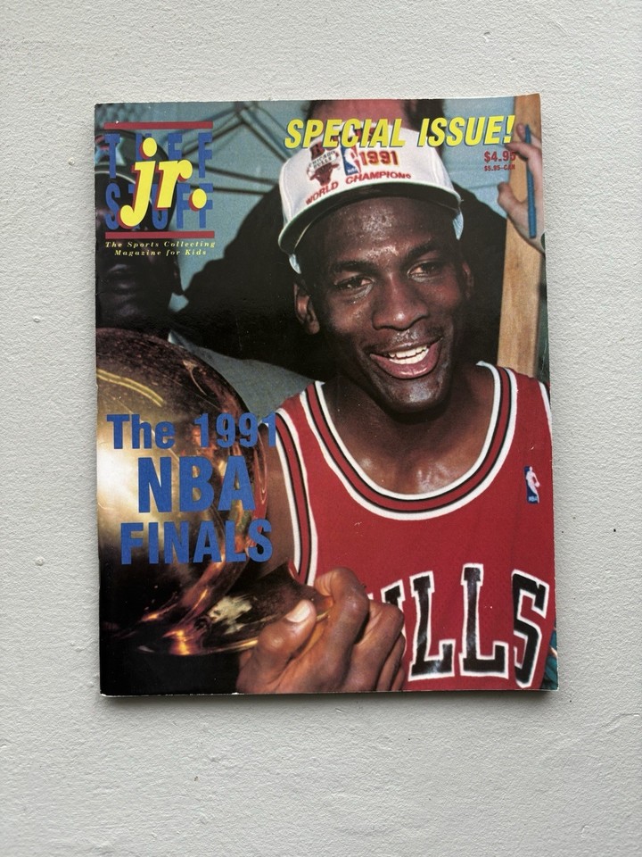 1991 Tuff Stuff Jr. NBA Finals w/ Michael Jordan on Cover Magazine | eBay