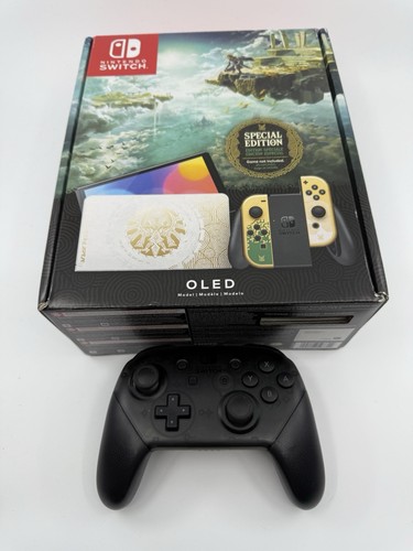 Nintendo Switch OLED Zelda: Tears of the Kingdom Ltd Edition + Pro ...