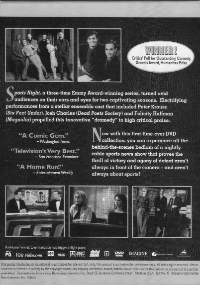 Sports Night: The Complete Series (DVD, 2002) - 6 Disc Boxed Set | eBay