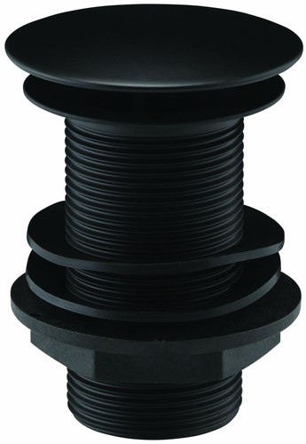 Bathroom Bath Plug Black Pop Up Sink Basin Waste Slotted Unslotted ...