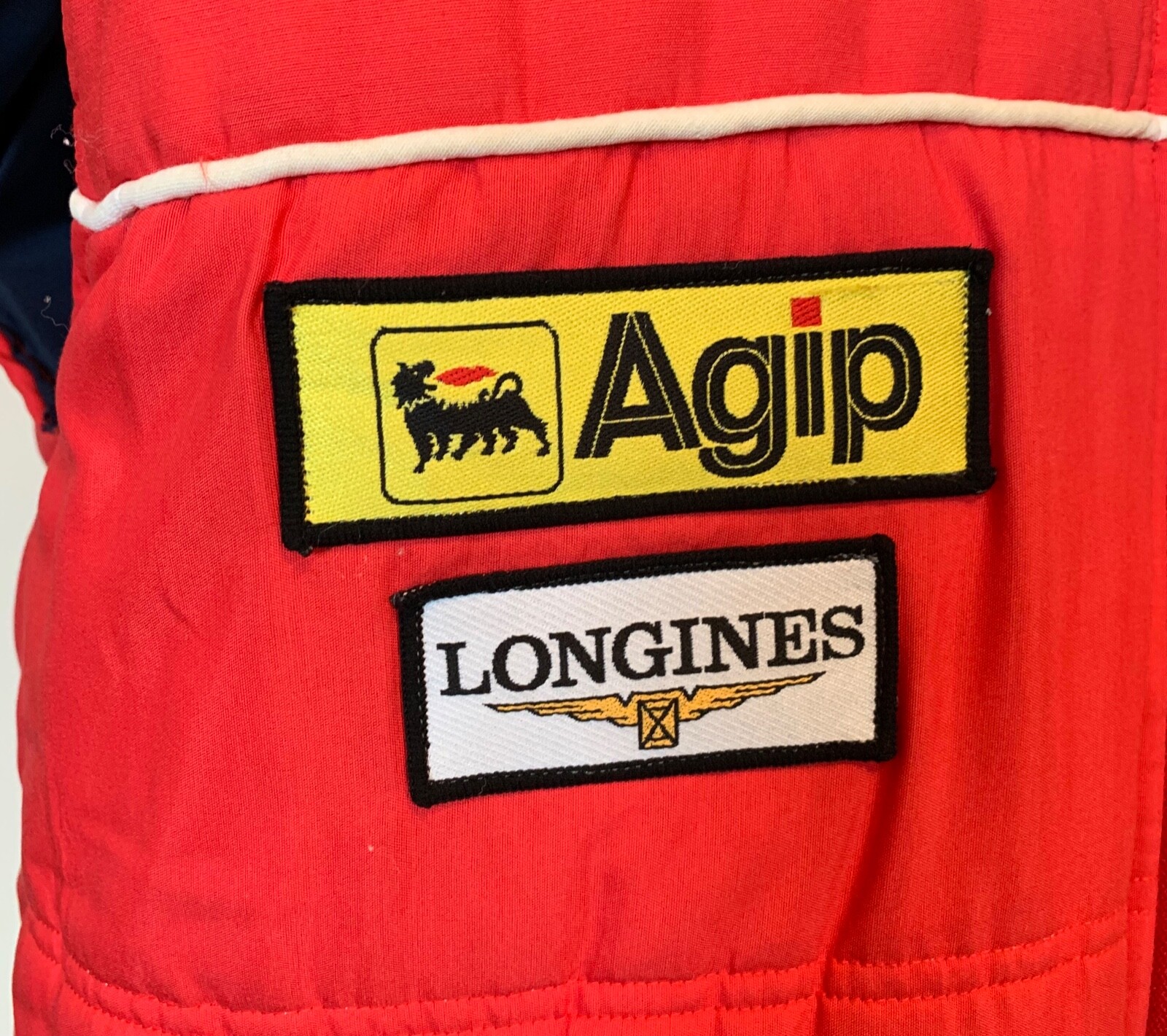ORIGINAL SCUDERIA FERRARI LONGINES AGIP F1 TEAM GILET SMALL VILLENEUVE ...