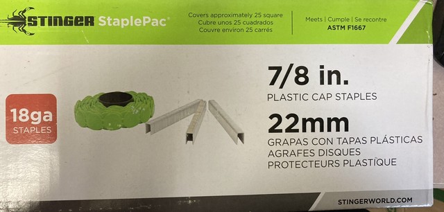 National Nail 136044 Crossfire StaplePac 0136044 Cap Staple 7/16 in 7/8 ...