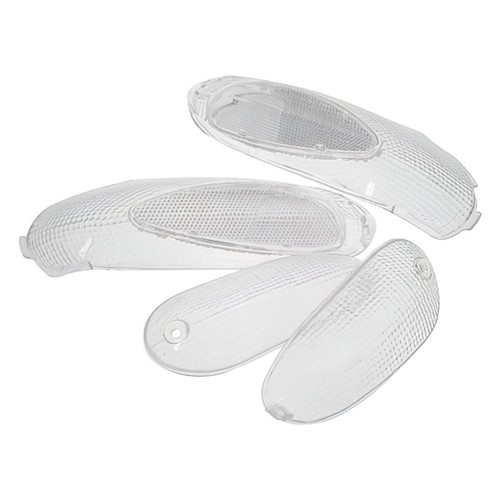 Set Glass Gems Indicators Front Rear Clear Gilera Stalker | eBay