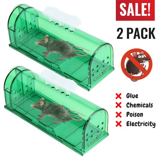 2PCS Humane Mouse Traps Live Catch & Release No Kill Rat Mice Trap ...