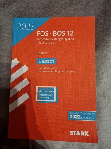 STARK Abiturprüfung FOS/BOS Bayern 2023 - Deutsch 12. Klasse | eBay.de