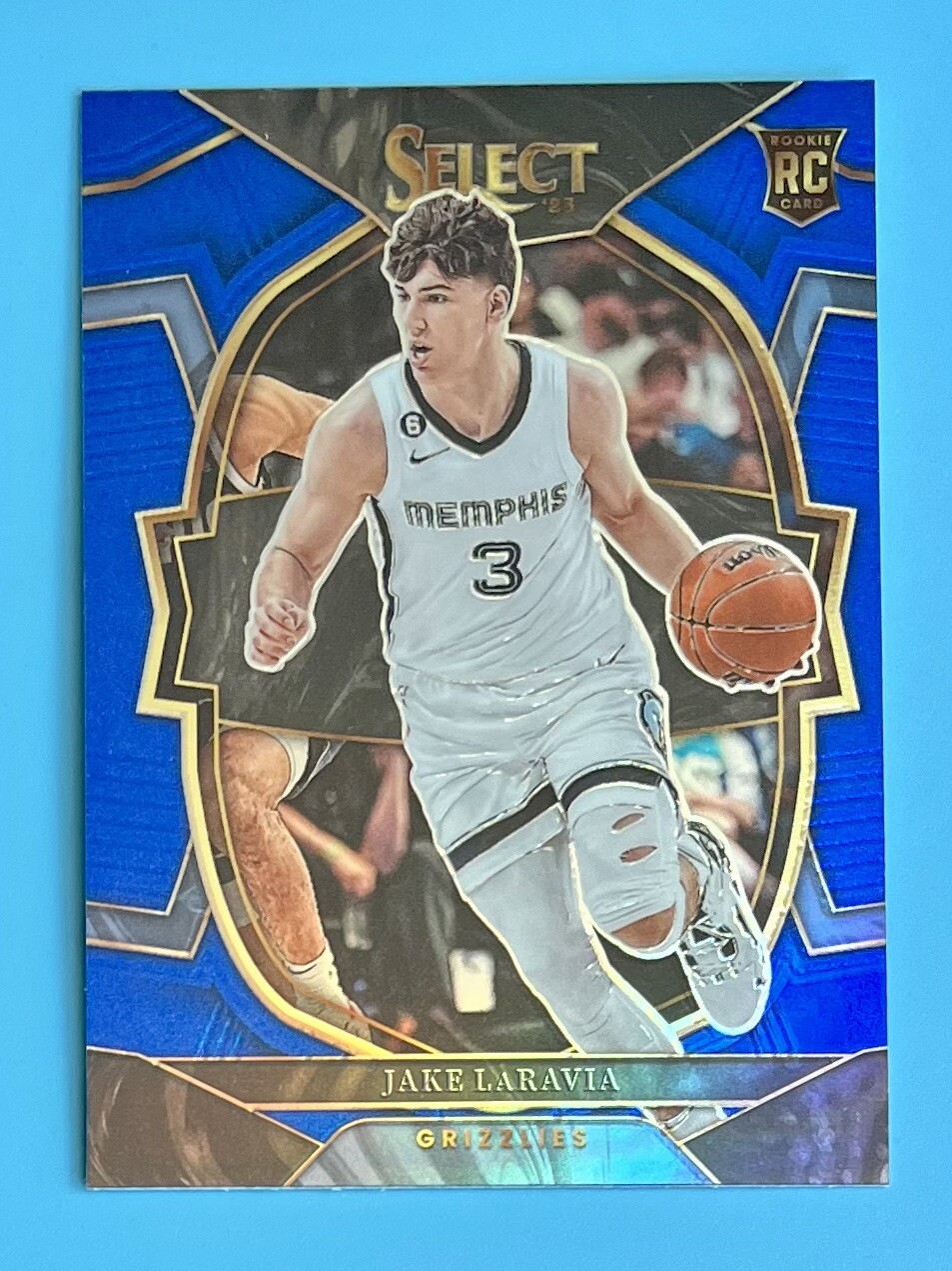 2022-23 Panini Select JAKE LARAVIA RC Retail Blue PRIZM Rookie #94 Memphis | eBay