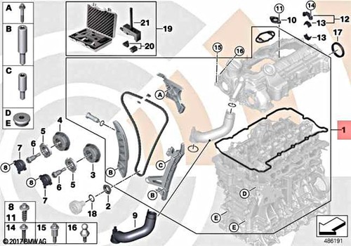 Genuine BMW X1 X3 X5 X6 Z4 Repair Kit Open Timing Chain Top 11312457622 ...