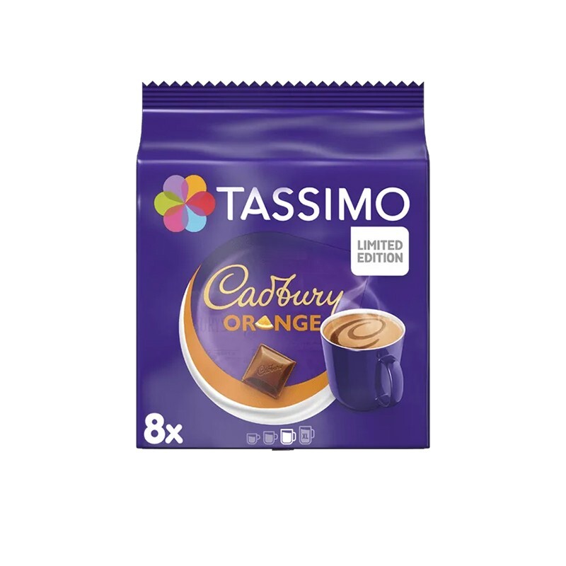 Tassimo Hot Chocolate Pods Cadbury Orange Hot Chocolate 5 x 8 Pods 40 ...