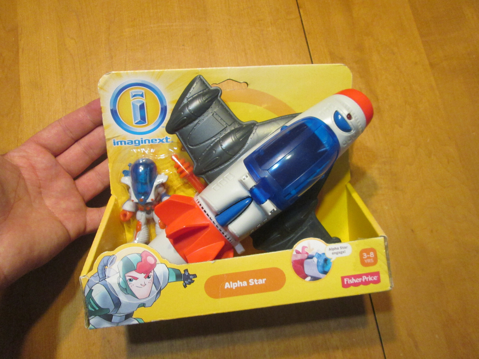 IMAGINEXT FISHER PRICE ALPHA STAR SPACE SHIP 2013 WORKS RETIRED NEW AS ...
