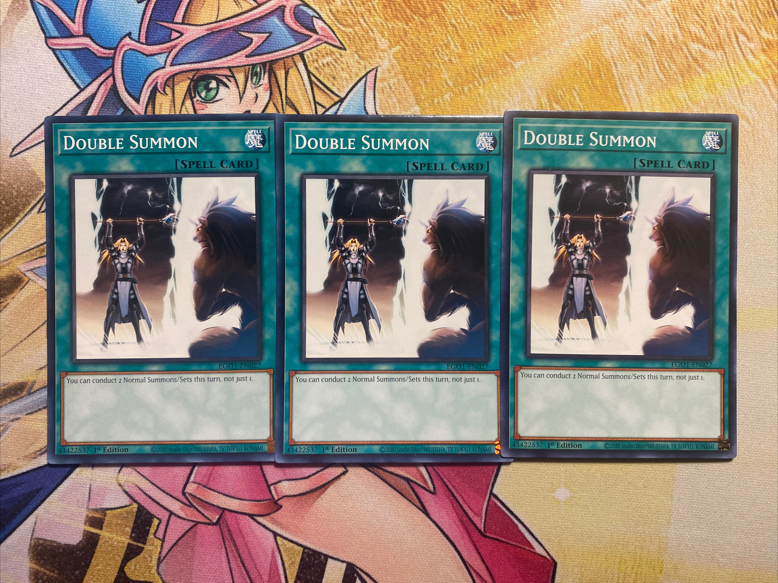 3x Double Summon 1st Edition Common EGO1-EN027 Yu-Gi-Oh! | eBay