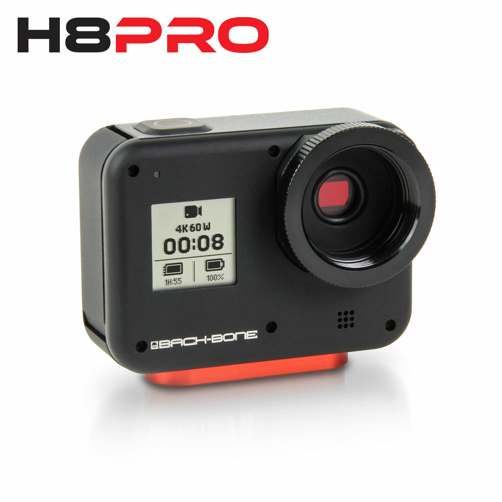 MODIFIED GOPRO HERO8 BLACK PRO INTERCHANGEABLE LENS OPTION INFRARED IR ...