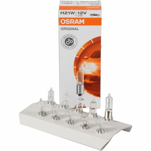 10x OSRAM 64136 Glühlampe Sockelglühlampe H21W ORIGINAL-Line 12V 21W ...