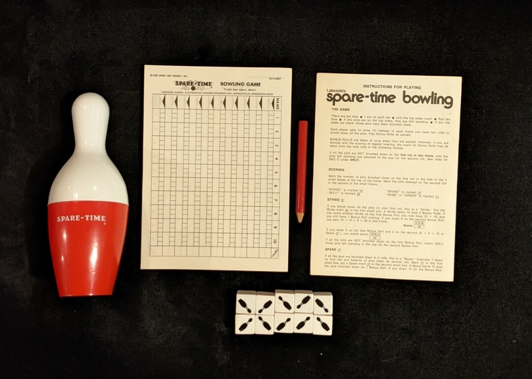 Vintage Spare time Bowling Lakeside's game - complete | eBay