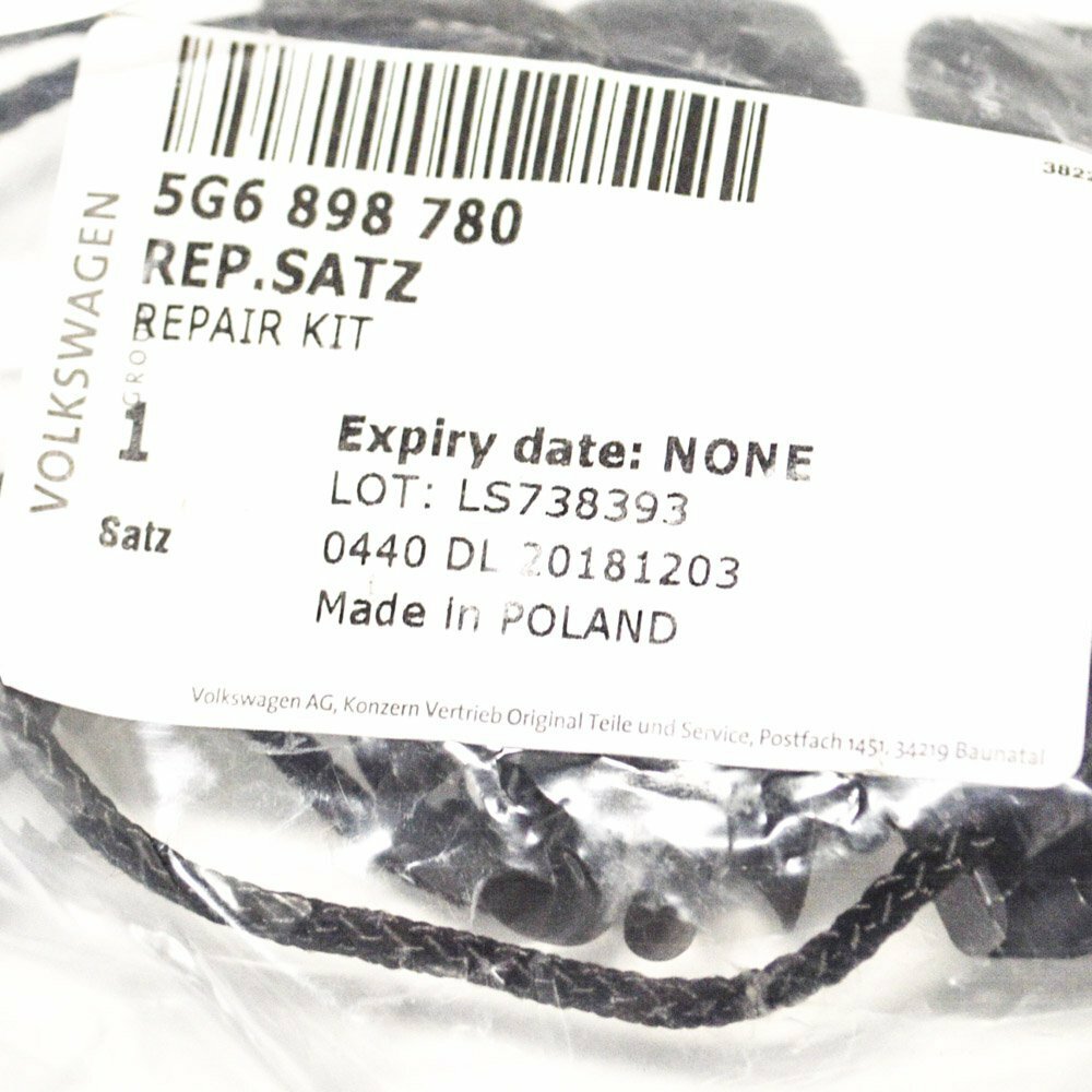 Volkswagen Golf Mk7 Parcel Shelf Cover Bracket Repair Set 5G6898780 NEW ...