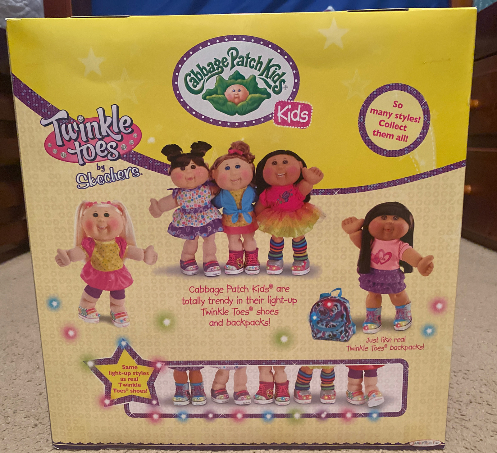 Cabbage Patch Kids Twinkle Toes Skechers Toys R Us Exclusive New Green ...