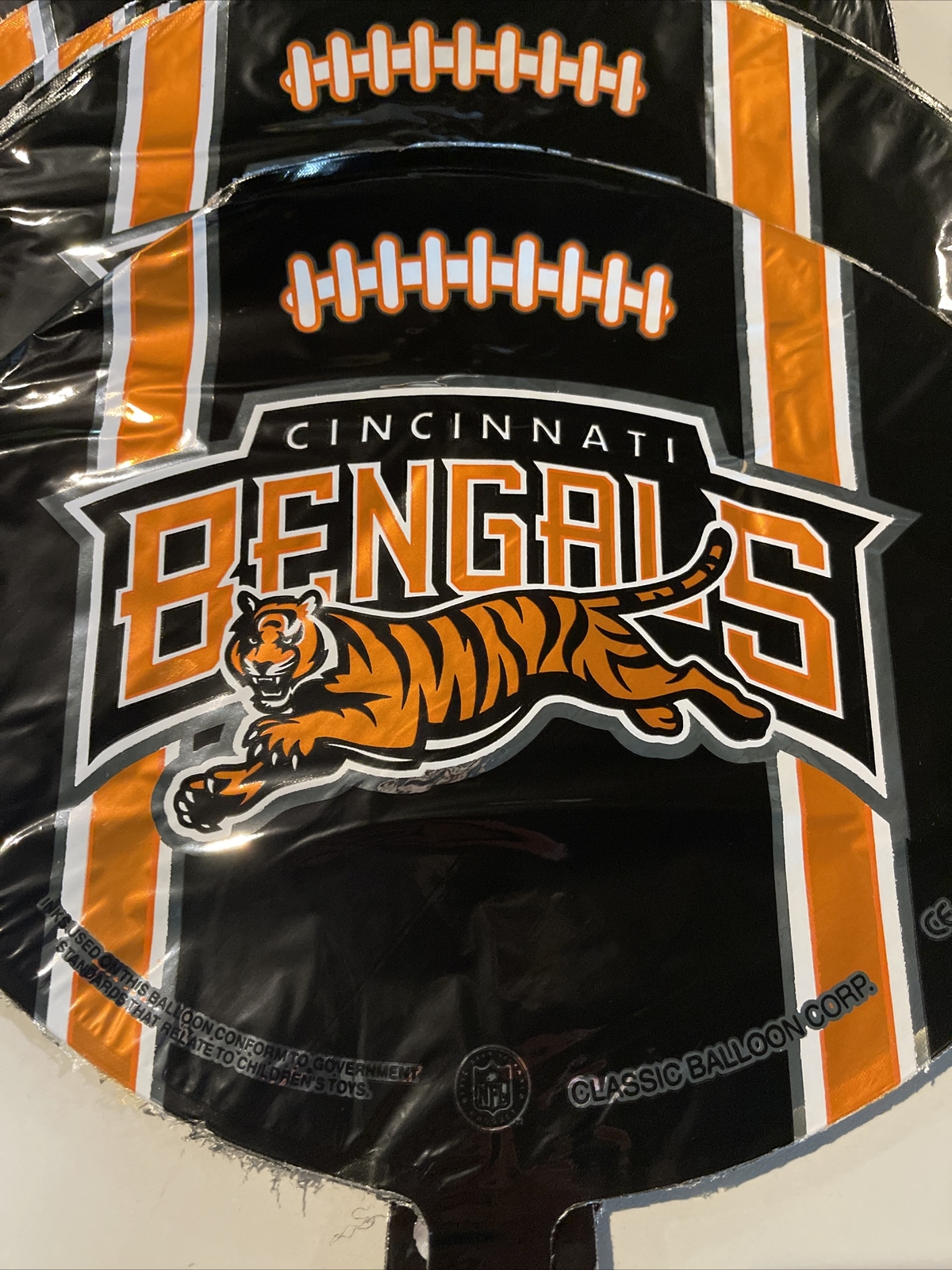 Lot Of 50 Cincinnati Bengals NFL Football 8”x10” Inflatable Balloons ...