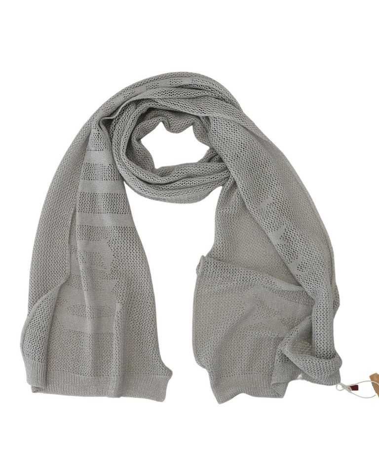 John Galliano Grey Knit Mesh Scarf Women Gray Scarves | eBay