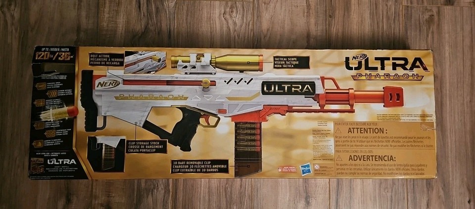 NERF Ultra Pharaoh Blaster with Premium Gold Accents, Brand new, Sealed ...