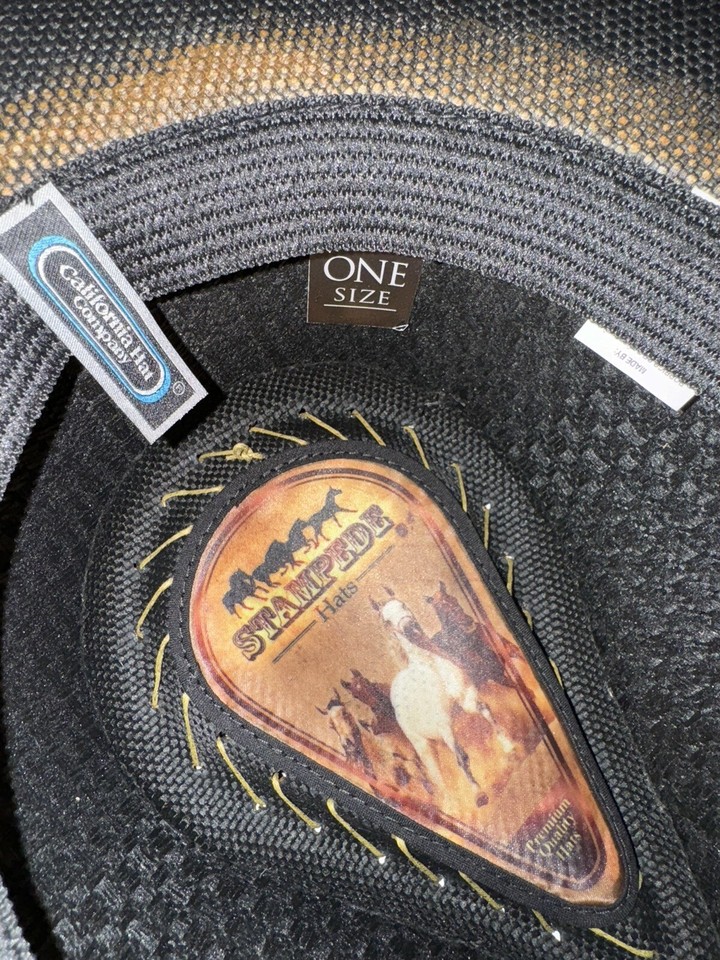 Stampede Hats American Flag Eagle Genuine Canvas Cowboy Hat One Size | eBay