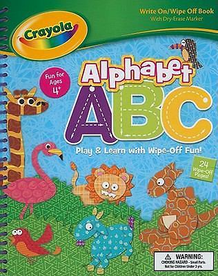 Bendon Publishing Crayola Spiral Wipe Off Book - Alphabet ABC ...