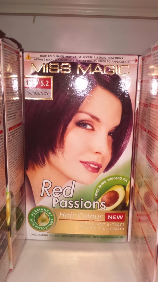 Miss Magic Intensive Color Unisex Cream with Avocado oil Hair Color ...