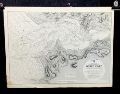 1900-Now - Vintage British Admiralty Chart Map England