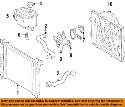 MERCEDES OEM 02-08 C230 Cooling Radiator Components-Radiator 2035004203 ...