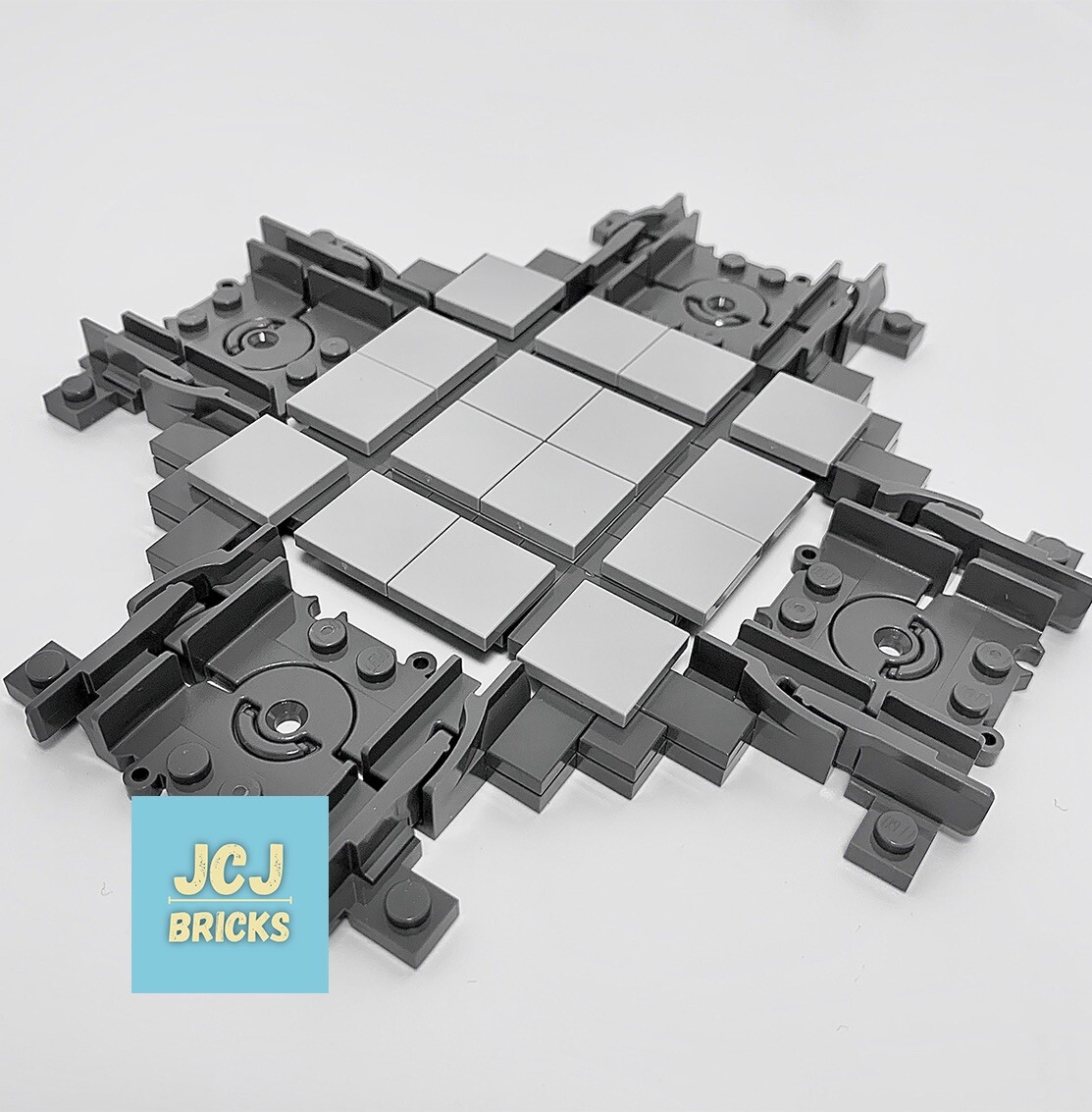 LEGO City Train Cross Track Crossover Section Grey Custom Set | NEW ...