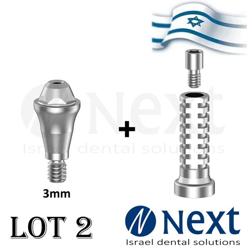 LOTx2 Straight Multi Unit Hiossen Regular Fit titanium Sleeve 3 mm | eBay