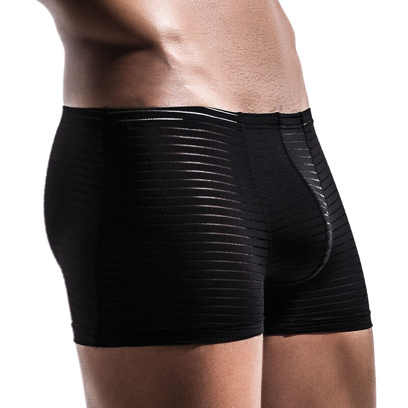 1/2/3X Men's Boxer Briefs Mesh Ice Silk Cool Shorts Trunks Underwear ...