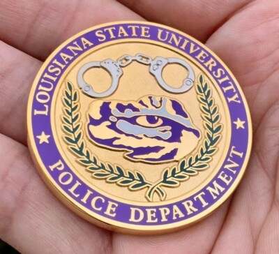 LSU Tigers Louisiana State Campus Police Challenge Coin Burrow Skenes ...